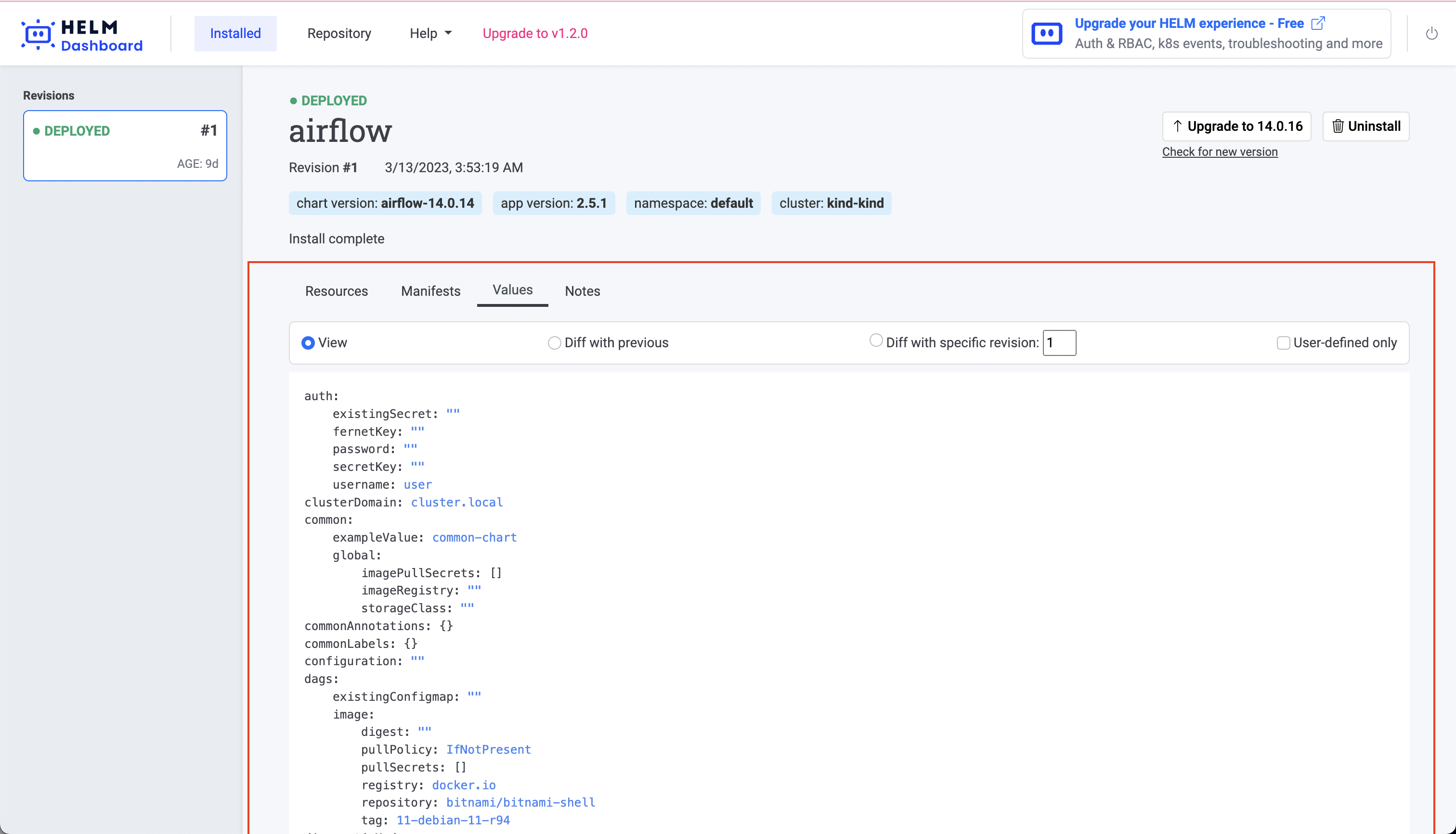 Revisions Page - Tabs - Values · Issue #297 · komodorio/helm-dashboard · GitHub