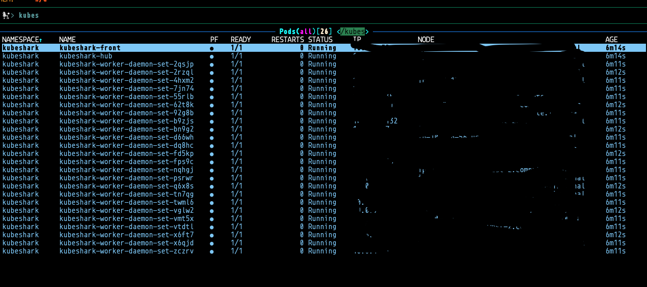config selfnamespace directive isn't working as expected and kubeshark tap -n "namespace ...