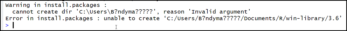 Encoding issue that blocks posibility to download R packages (R_LIBS ...