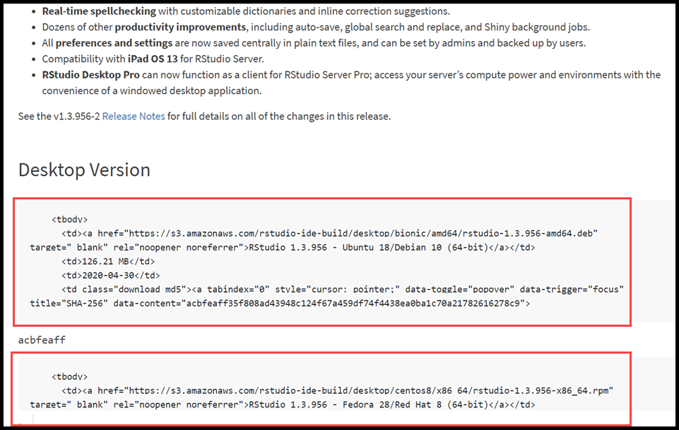 [Website] On RStudio download website HTML code is visible · Issue ...