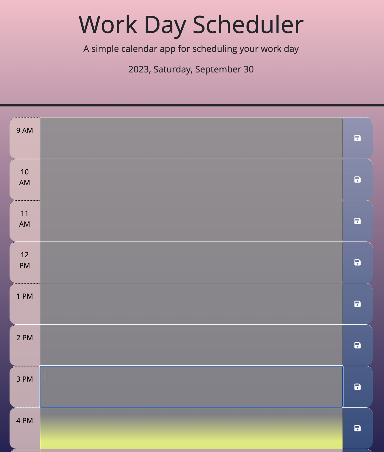 GitHub - Ivana-Djordjevic/work-day-scheduler
