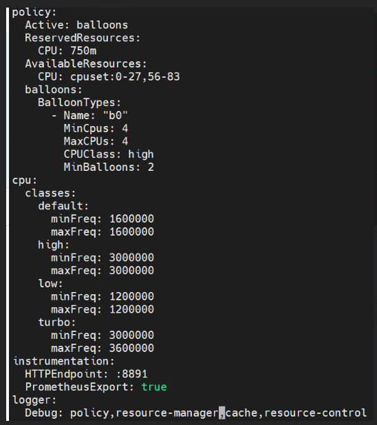 The balloon policy can't adjust CPU frequency · Issue #57 · containers ...