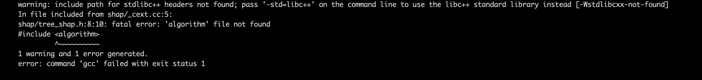 C header file not found · Issue #362 · shap/shap · GitHub
