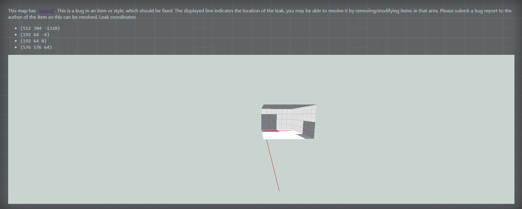 "leak" being shown in a brand new test chamber. · Issue #1934 · BEEmod ...