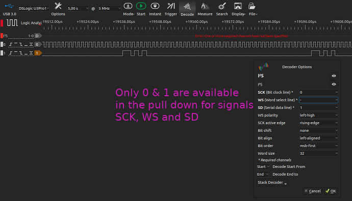 I2S configuration does not show all fly wires · Issue #400 · DreamSourceLab/DSView · GitHub