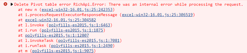 Unable to remove Pivot table when that workbook is not active · Issue #3202 · OfficeDev/office ...
