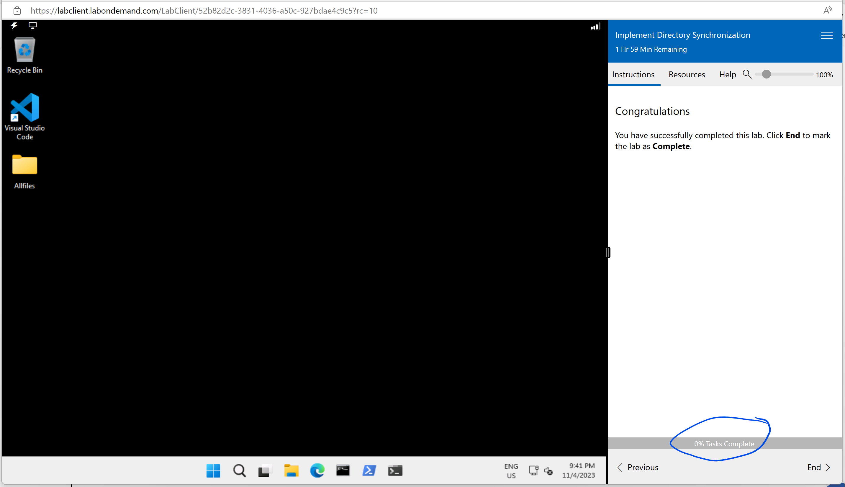 Lab instructions/steps are BLANK for Lab 4 (Implement Directory Synchronization) · Issue #388 ...