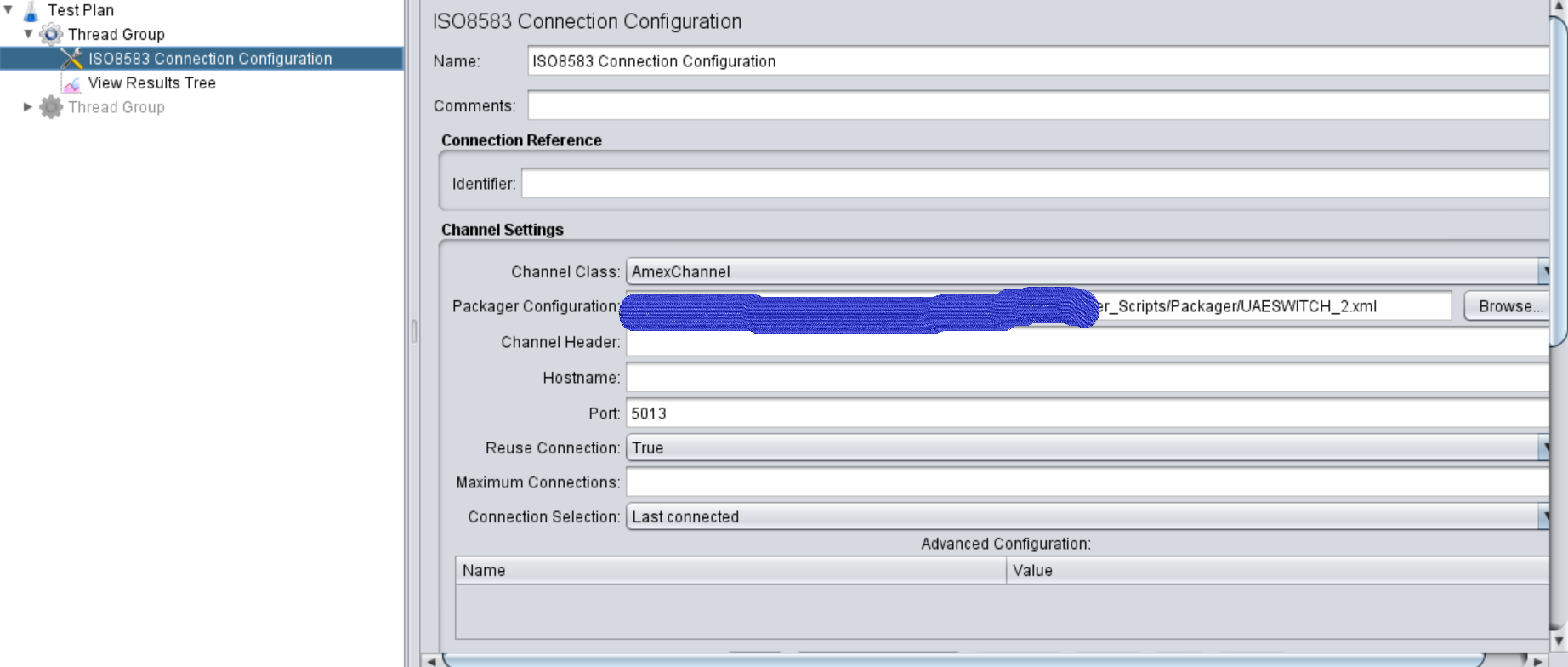 Amex channel sending the ISO8583 header two times when running the ISO through server mode ...