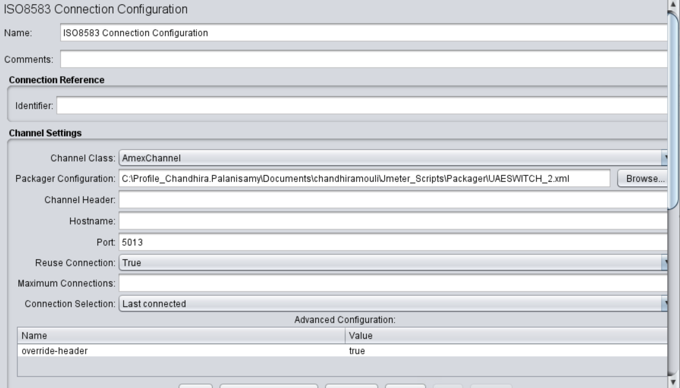 Amex channel sending the ISO8583 header two times when running the ISO ...