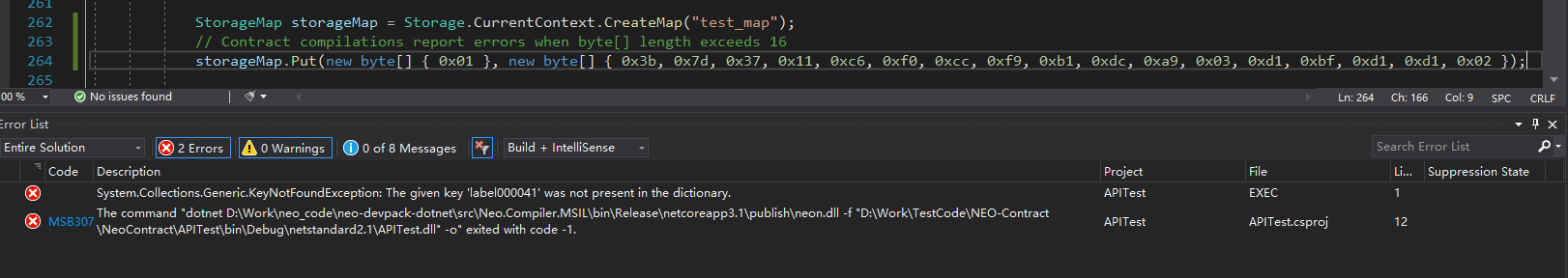 A contract compile error when Storage.Put byte[] · Issue #212 · neo-project/neo-devpack-dotnet ...