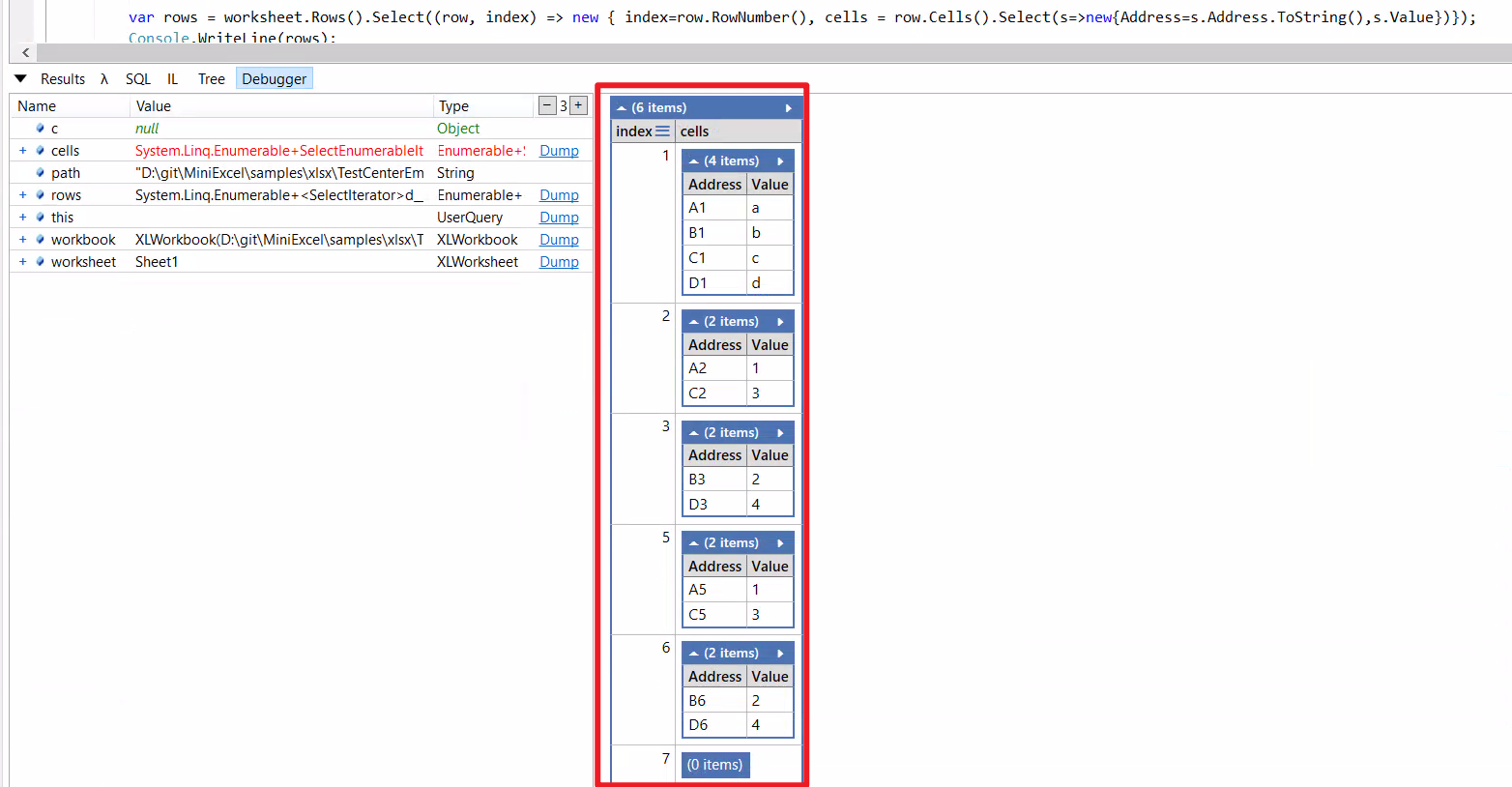 SheetData row empty cell logic · Issue #41 · mini-software/MiniExcel · GitHub