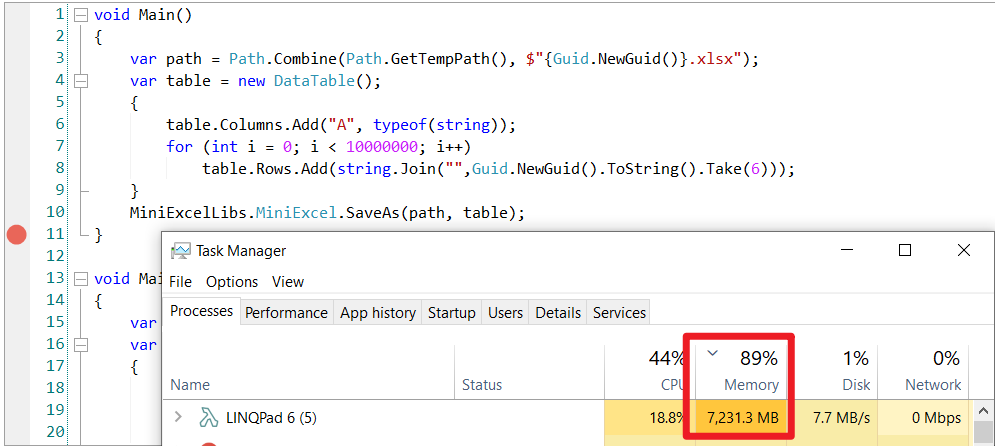Create Avoid OOM · Issue #79 · mini-software/MiniExcel · GitHub