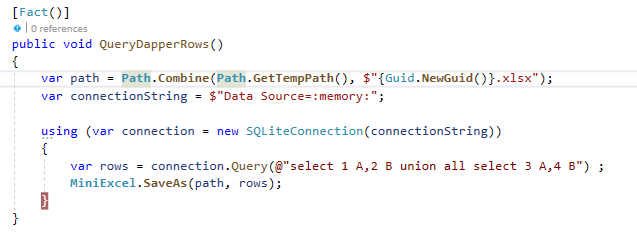Support DapperRow · Issue #112 · mini-software/MiniExcel · GitHub