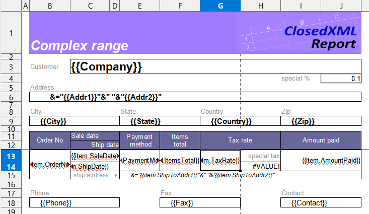 Template complex report · Issue #197 · mini-software/MiniExcel · GitHub