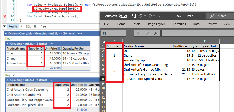SaveAs support groupby collection merge cell expand · Issue #165 · mini-software/MiniExcel · GitHub