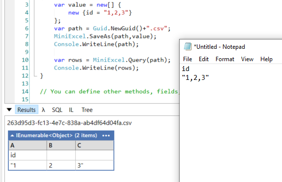 Csv Query Split Comma Not Correct · Issue 237 · Mini Softwareminiexcel · Github 