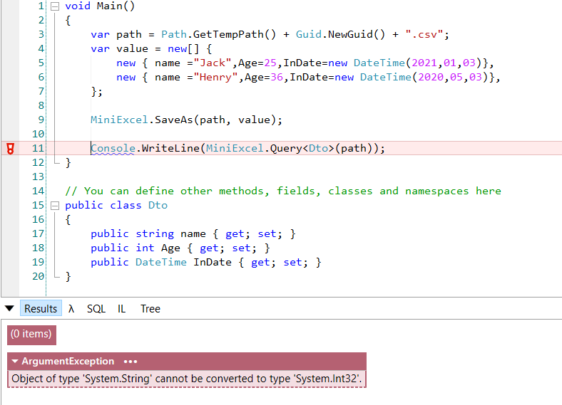 Csv type mapping Query error "cannot be converted to xxx type" · Issue #243 · mini-software ...