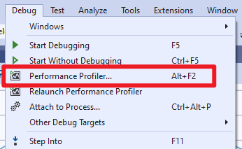 .net - Visual Studio open "record CPU Profile" to measure application performance by analyzing ...