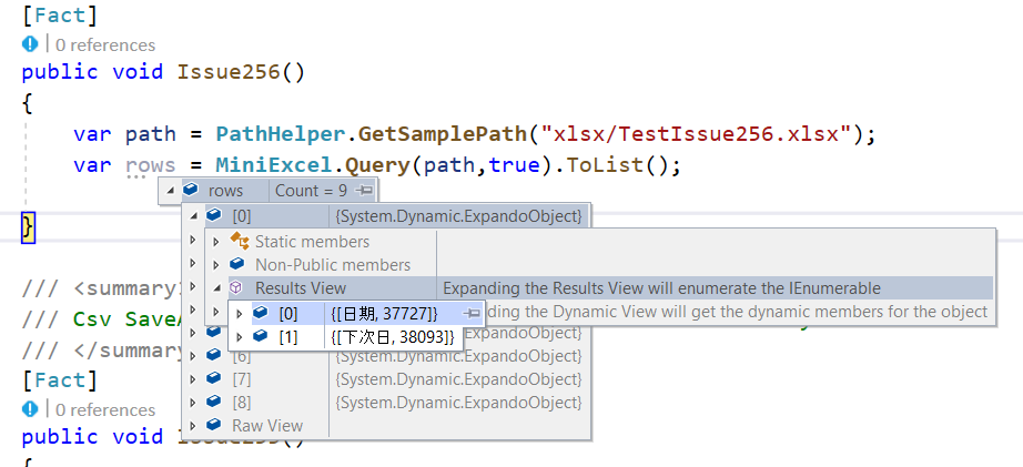 Dynamic Query custom format not using mapping format · Issue #256 · mini-software/MiniExcel · GitHub