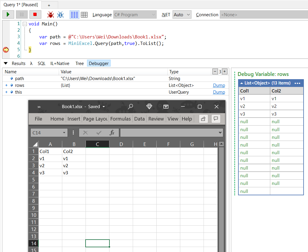 An item with the same key has already been added · Issue #288 · mini-software/MiniExcel · GitHub
