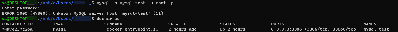 Docker Why Wsl2 Connect Mysql Work For 127 0 0 1 But Localhost Not Work Stack Overflow
