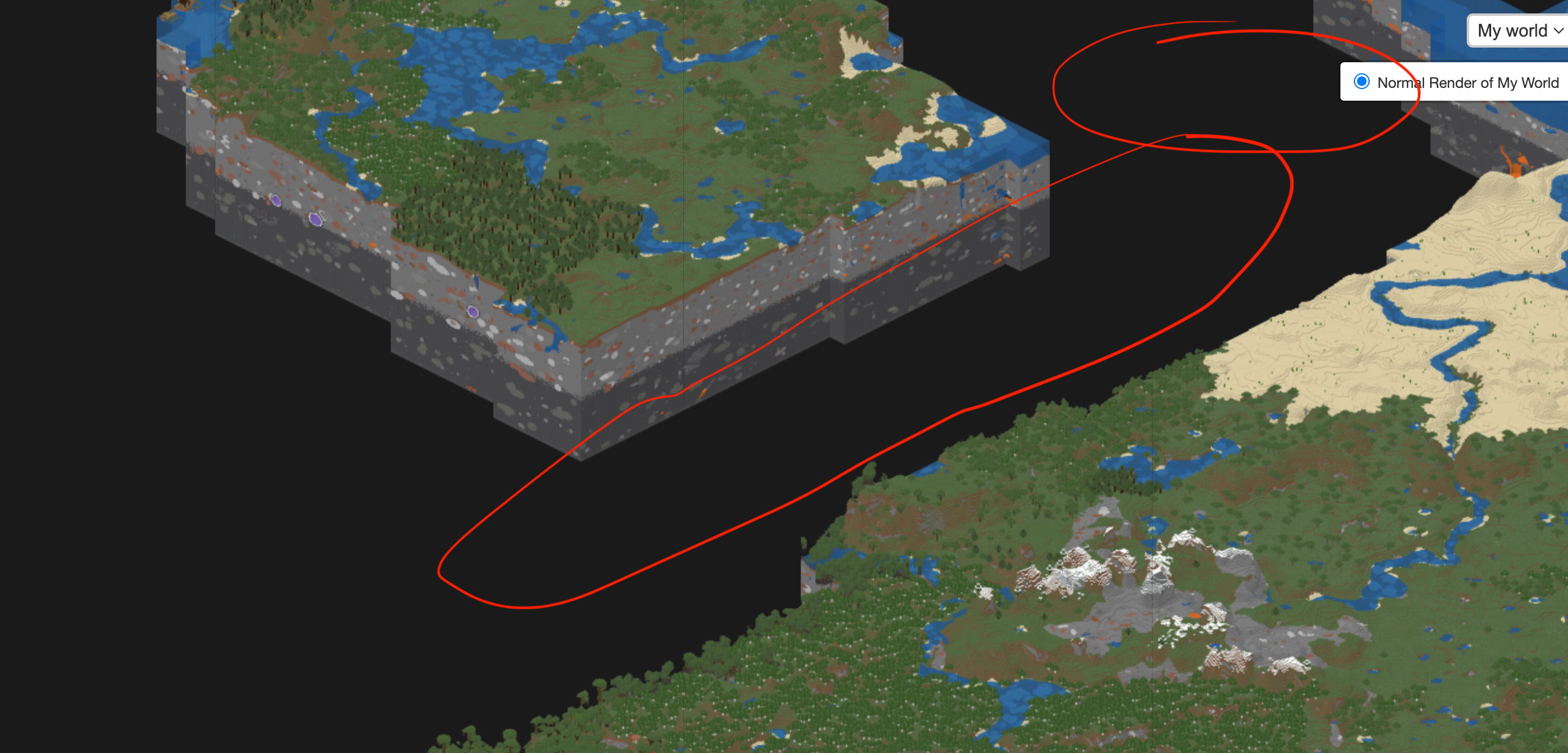 Minecraft World Render