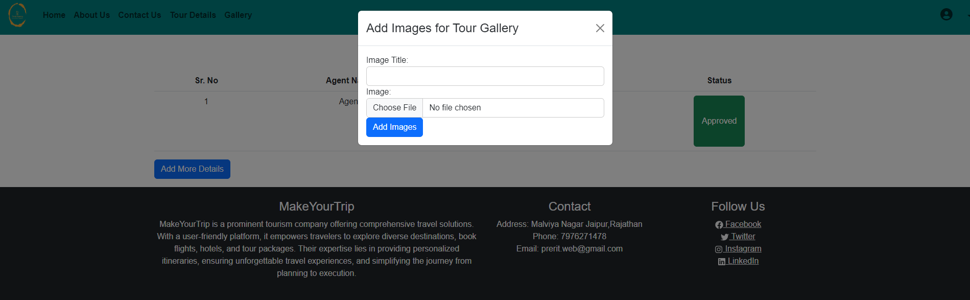 GitHub - GeegPrerit/Kanini-Tourism