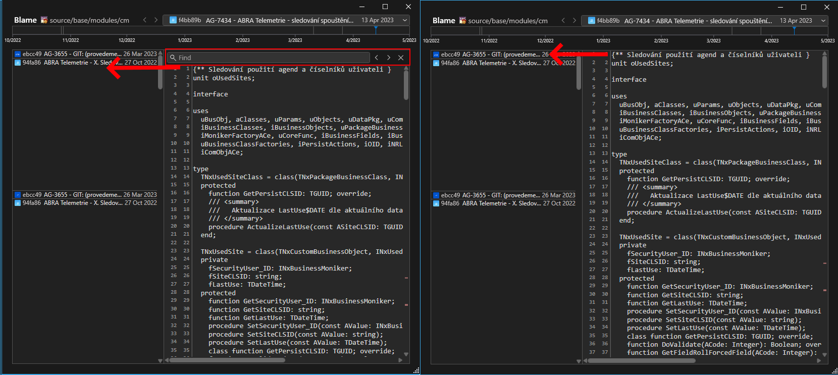 Blame Window Improvements Find Ctrlf Scroll Windows · Issue 1900 · Fork Devtrackerwin 