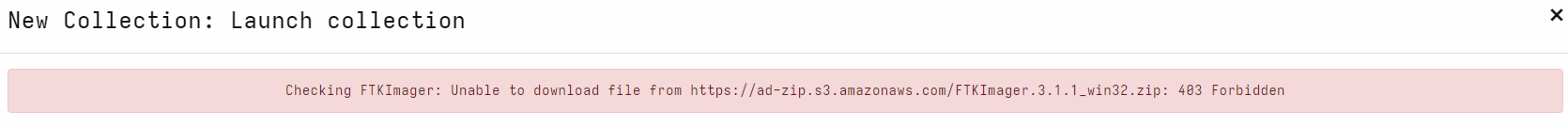 Windows.Applications.FTKImager - A Forbidden Error · Issue #2670 · Velocidex/velociraptor · GitHub
