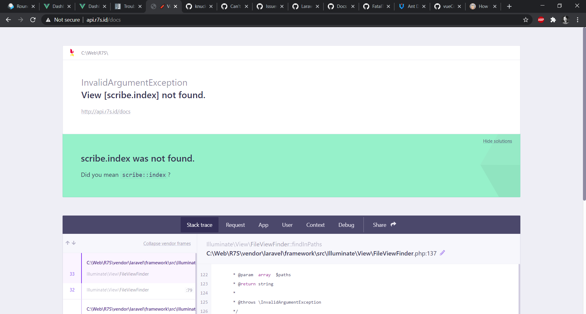 Docs not generated using static · Issue #101 · knuckleswtf/scribe · GitHub