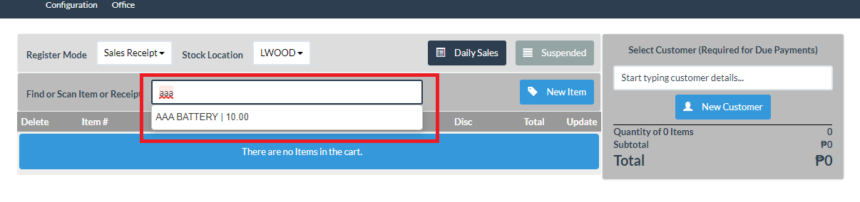 Search Suggestions Layout · Issue #3183 · opensourcepos/opensourcepos · GitHub