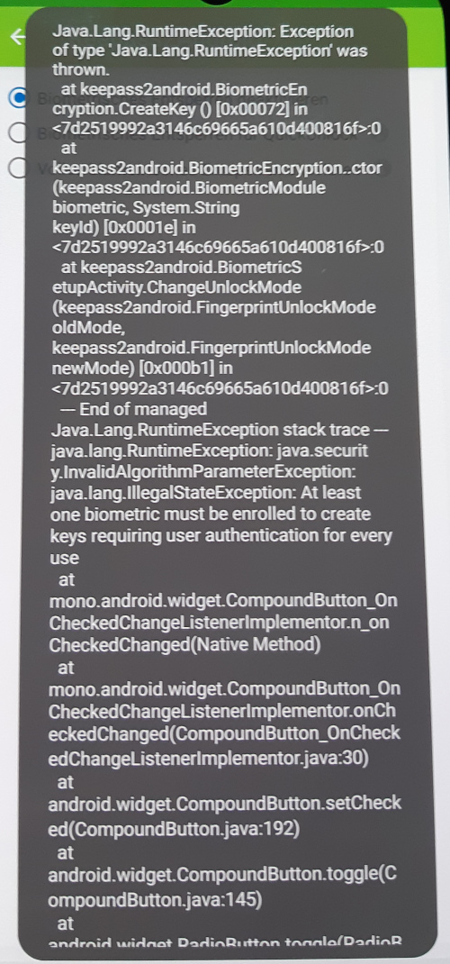 Unified biometric authentication dialog · Issue #795 · PhilippC/keepass2android · GitHub