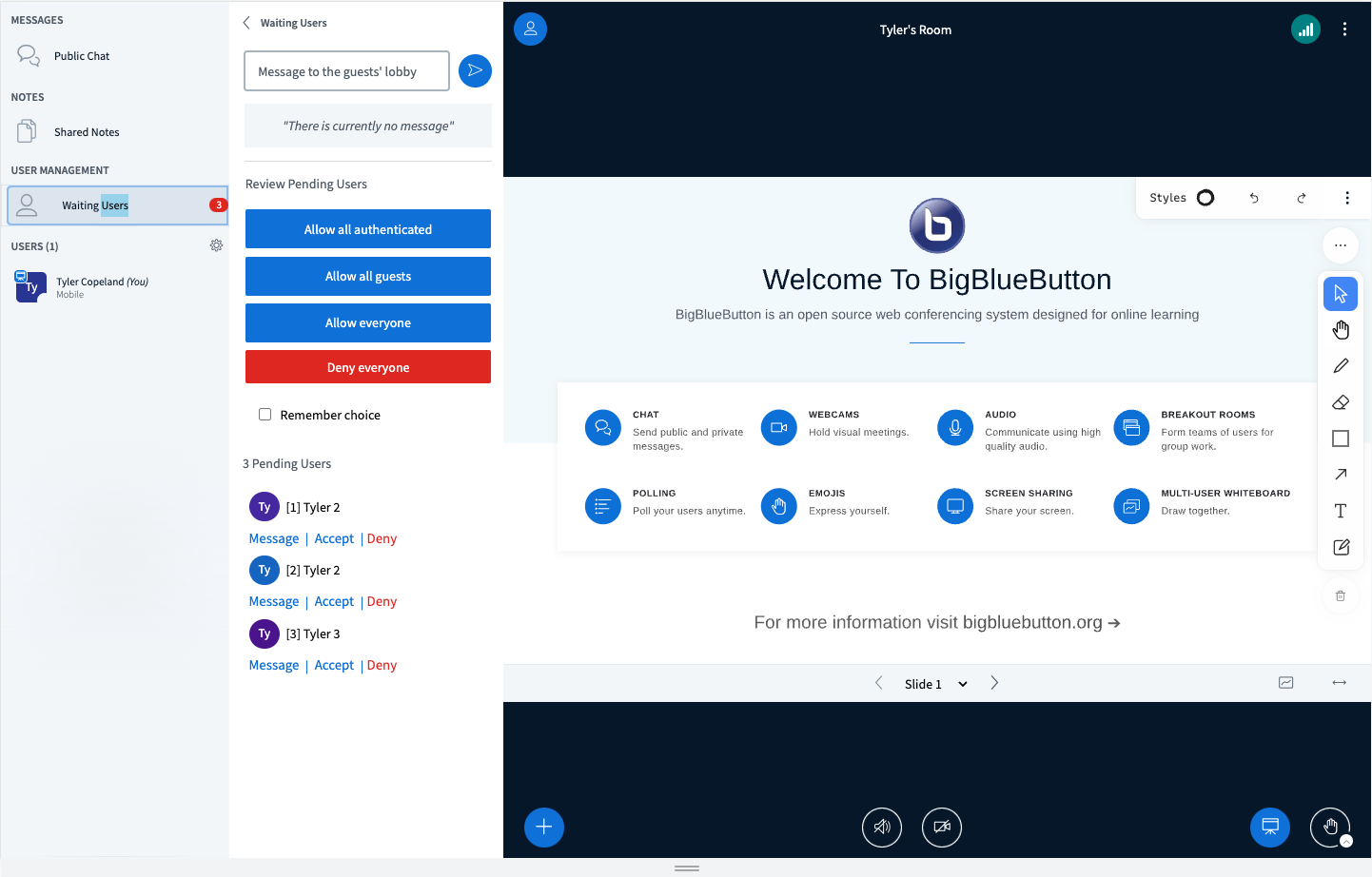 [2.6.0-beta.4] User names are hidden in the list of waiting guests · Issue #16390 ...