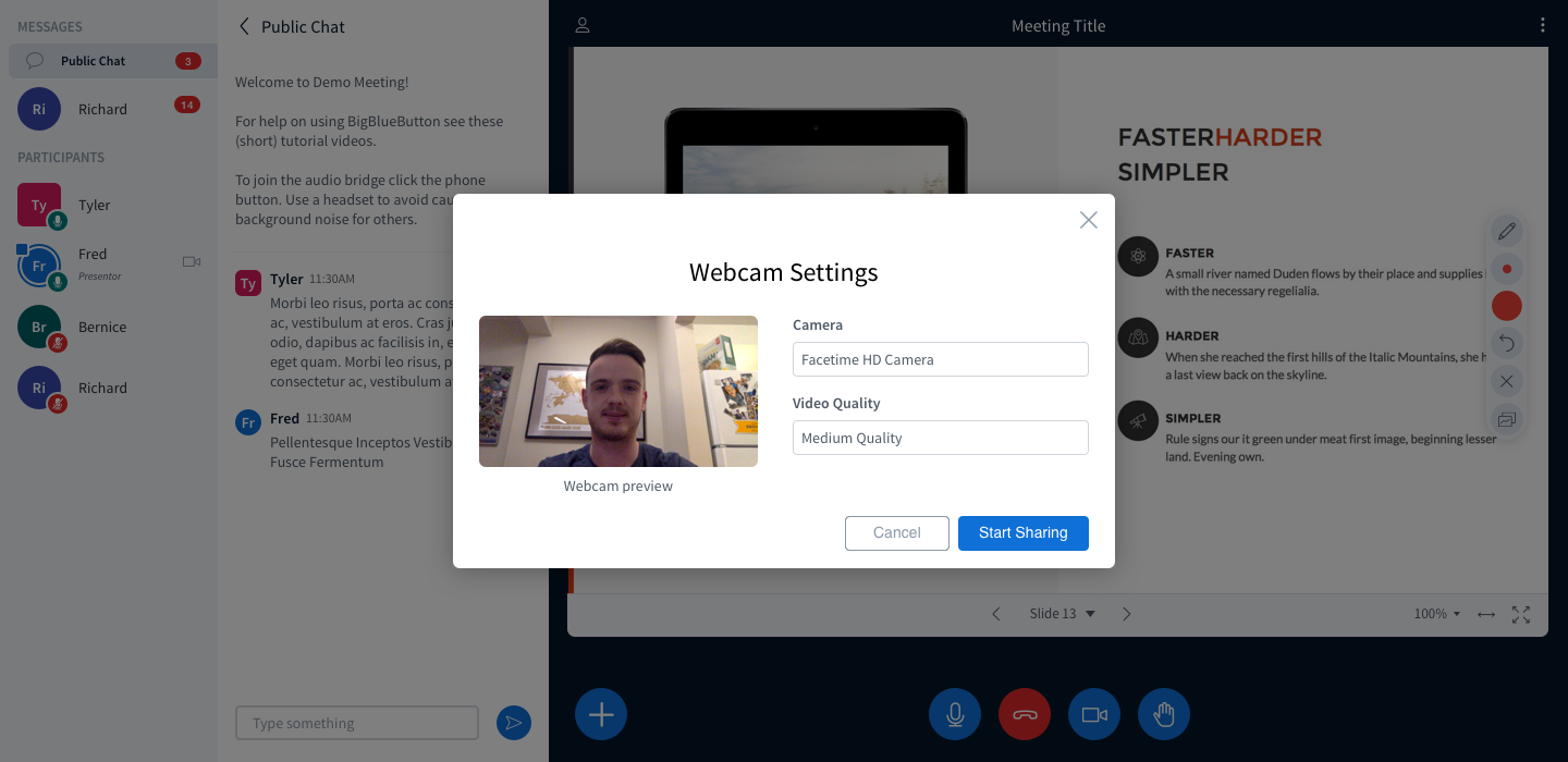 Update modal structure to include a header, body and footer sections ...