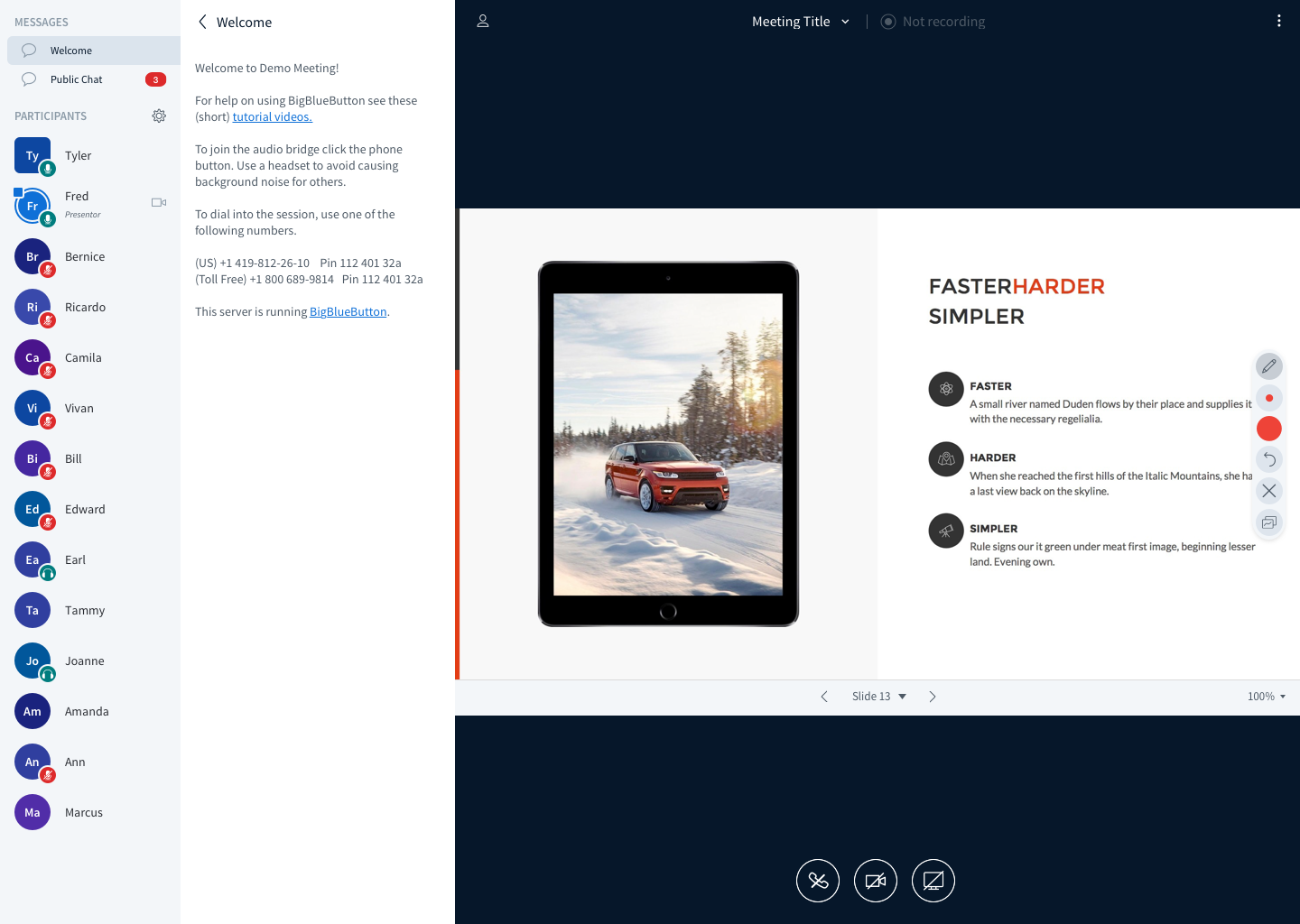 Include the dial-in number in the HTML5 client · Issue #6355 · bigbluebutton/bigbluebutton · GitHub