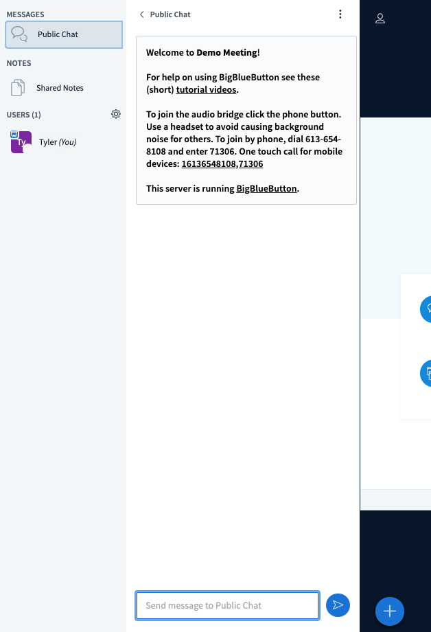 Update the Public Chat sidebar link to use an active state style versus ...