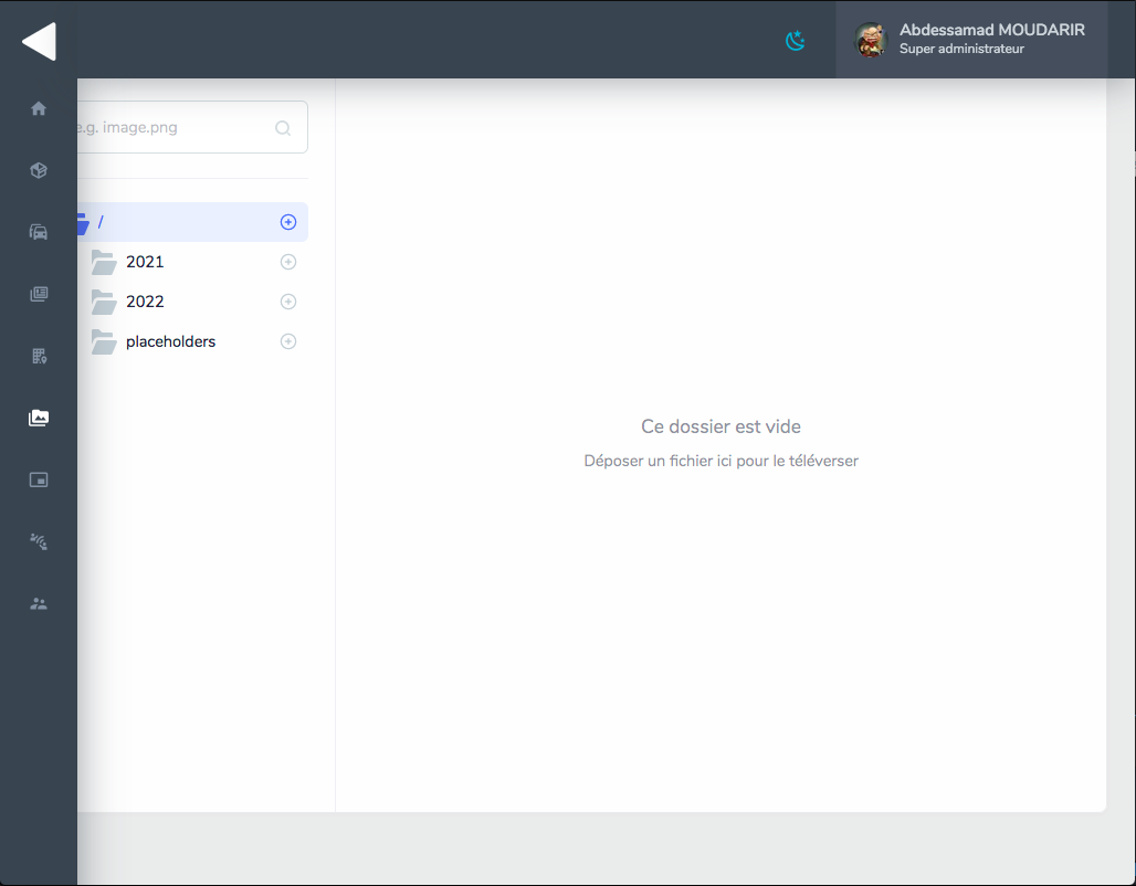 Intégration: Positionnement du FileManager avec un Dashboard · Issue #9 · Grafikart/filemanager ...