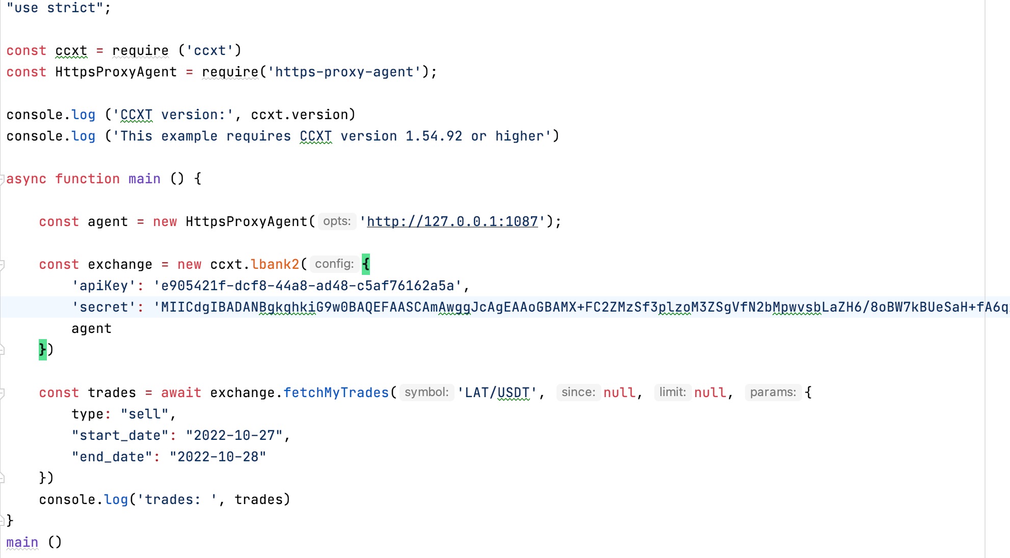 Lbank2 fetchMyTrades parseTrades return null · Issue #15583 · ccxt/ccxt · GitHub