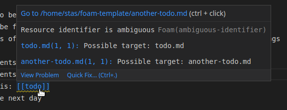 Wikilinks to different files with same suffix are considered ambiguous · Issue #851 · foambubble ...