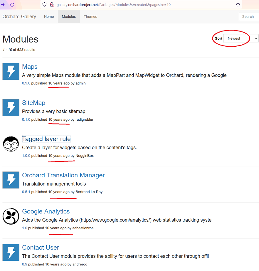 Modules have wrong information or display wrong information · Issue ...