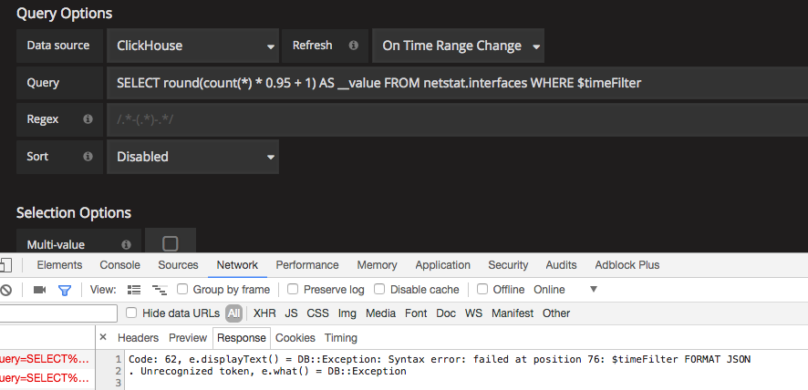 Variables In Templating Query · Issue 62 · Altinity Clickhouse Grafana · Github