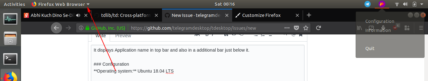 UI Enhancement for Gnome based systems · Issue #4679 · telegramdesktop ...