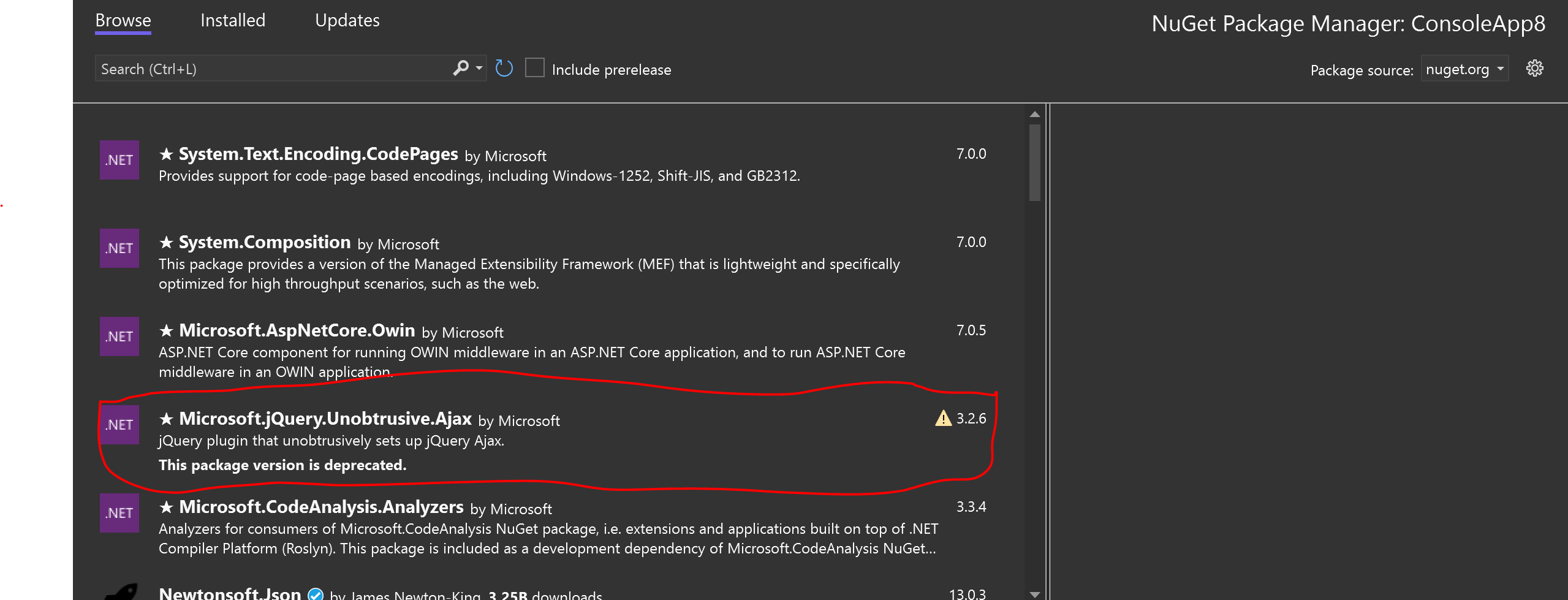 Pm Ui Should Not Recommend Deprecated Packages · Issue 12619 · Nuget Home · Github