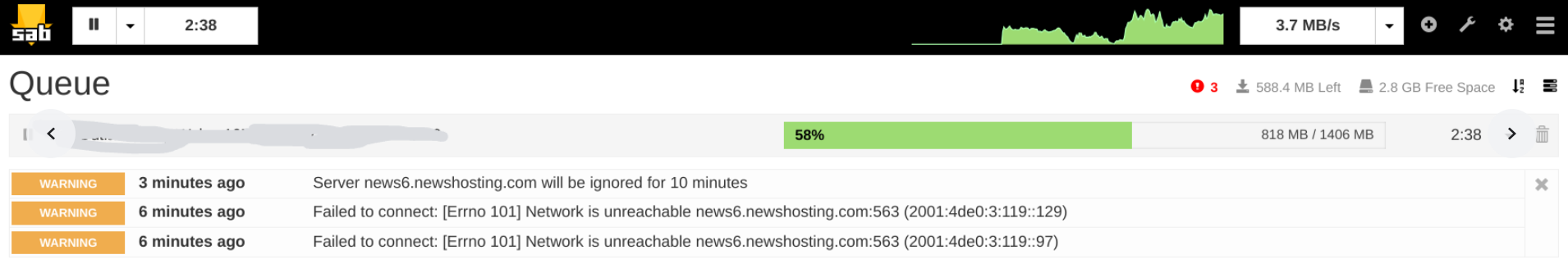 Re Adding Article To Non Working Newsserver Download Stuck · Issue 2696 · Sabnzbdsabnzbd