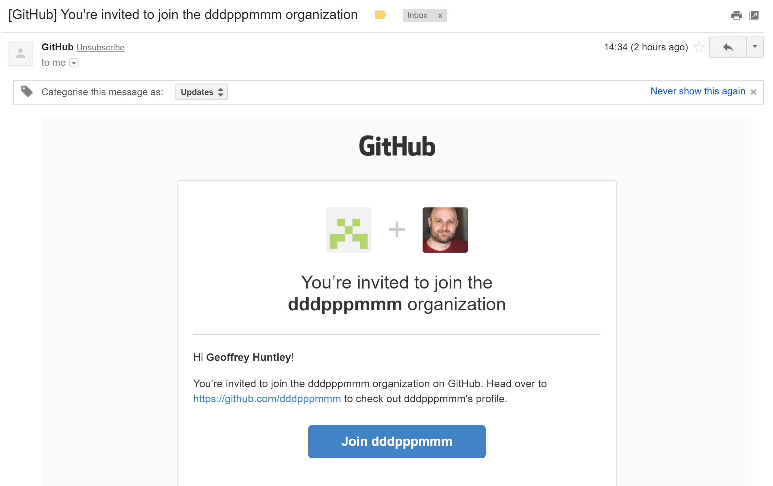 Create robot that automatically sends the contributor an invitation to join the GitHub org when ...