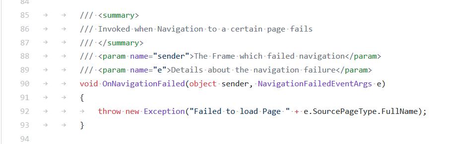 Throw The Full Exception When Page Navigation Fails · Issue 1409 · Unoplatform Uno · Github