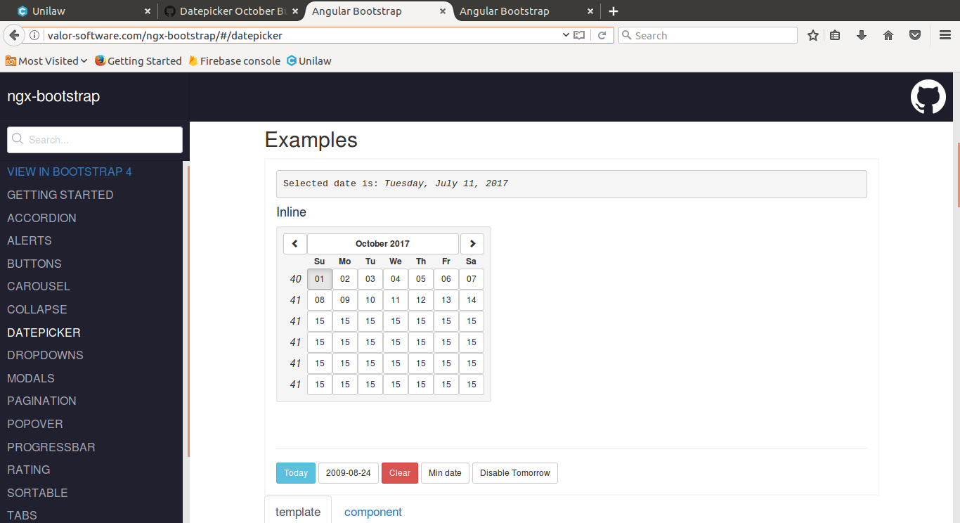 Datepicker October Bug in Firefox · Issue #1813 · valor-software/ngx-bootstrap · GitHub