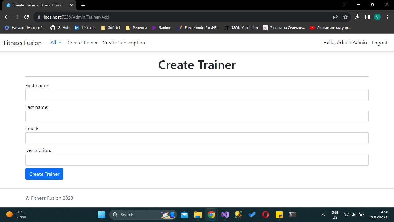 GitHub - V-Mitev/FitnessFusion: ASP.NET Advanced - юни 2023 @SoftUni