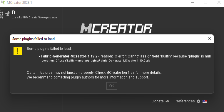 Cannot assign field "builtin" because "plugin" is null · Issue #394 · Goldorion/Fabric-Generator ...