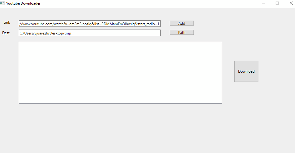 GitHub - yeimiJuarez/youtubeDownloader: tool to download videos from ...
